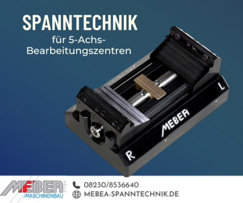 Spanntechnik für 5-Achs-Bearbeitungszentren - Mebea Spanntechnik